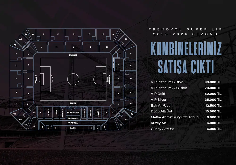 Trabzonspor’un 2025-2026 Sezonu Kombine Satış Takvimi ve Detayları ...